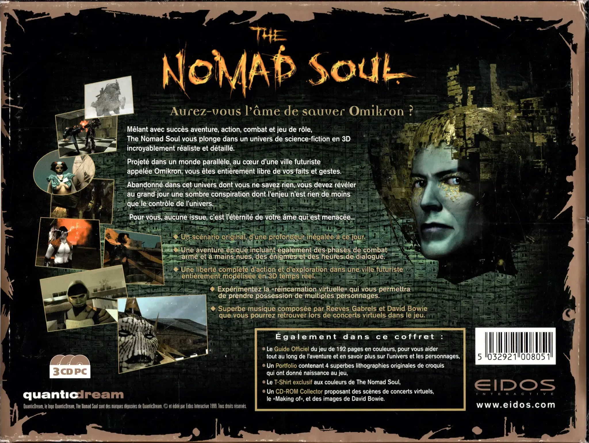 Big Box Collection: Omikron: The Nomad Soul (1999, PC, FR, Limited Edition)